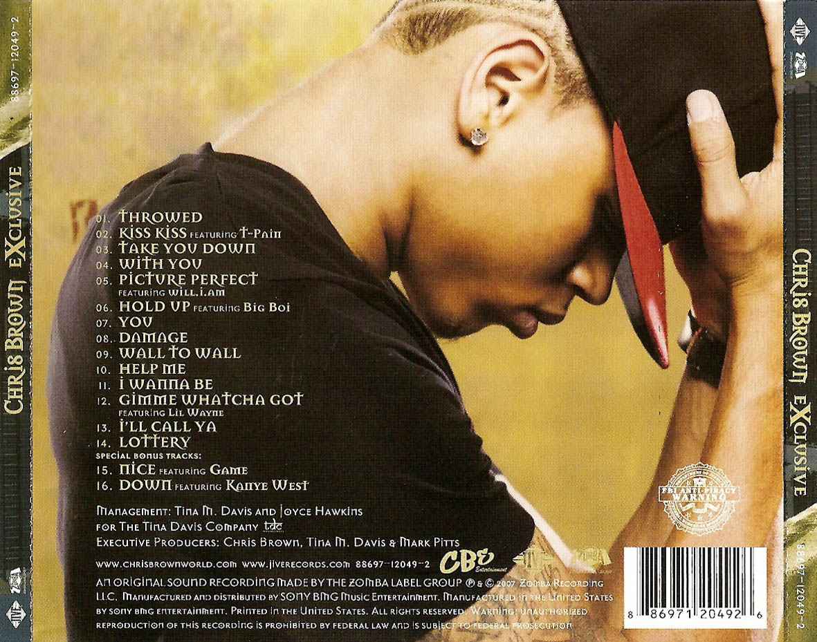 Chris Brown Exclusive : Back | CD Covers | Cover Century | Over 1.000.000 Album Art covers for free